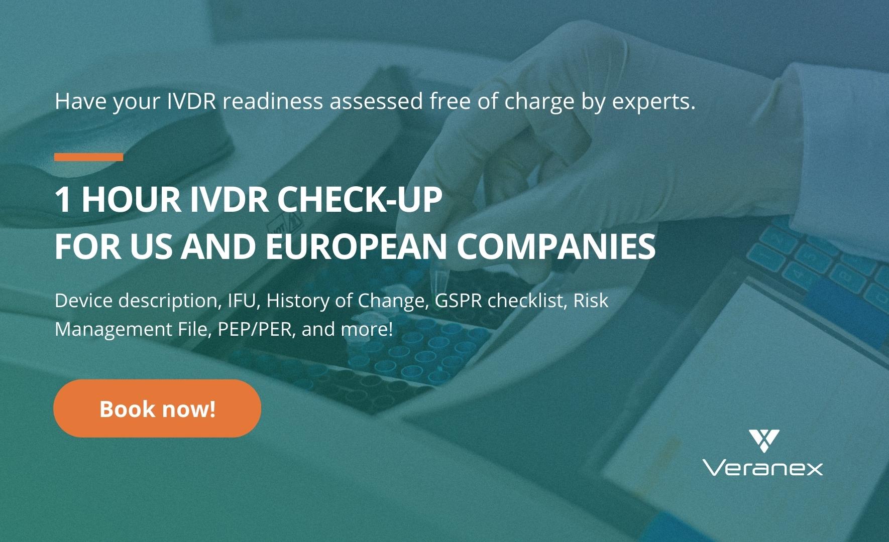 Free IVDR Check-Up for US and European Companies | Veranex